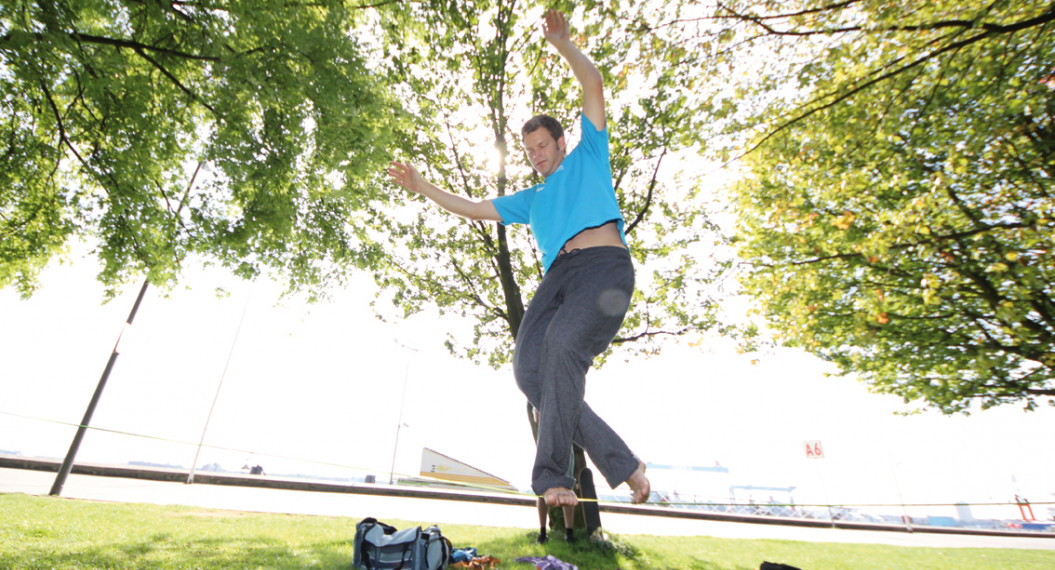 „Slacken ist wie Fahrradfahren“ | NAH.SH