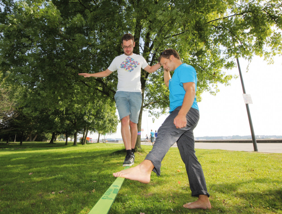 „Slacken ist wie Fahrradfahren“ | NAH.SH