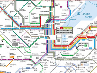 Interaktiver Liniennetzplan der KVG online | NAH.SH